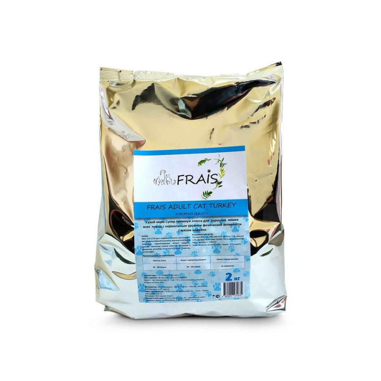 Сухой корм Frais Adult Cat Turkey для взрослых кошек всех пород с ...